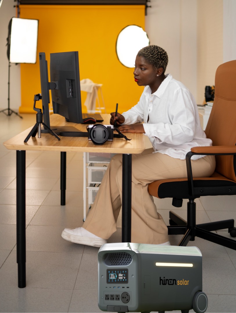 Hinen All-in-One Solar Generator: 3kVA Inverter + 5kWh Lithium Ion ...