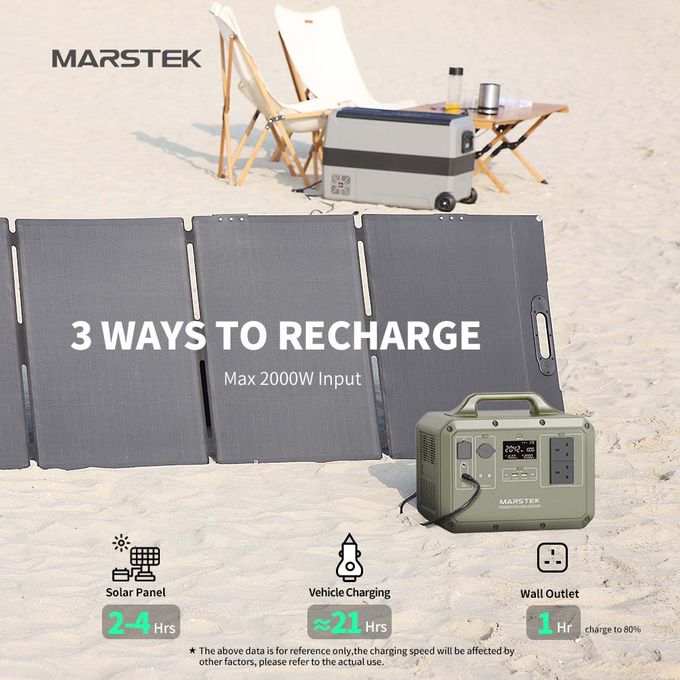 Marstek 2000W/ 2042Wh Portable Solar Generator (S2000F) - Benue House