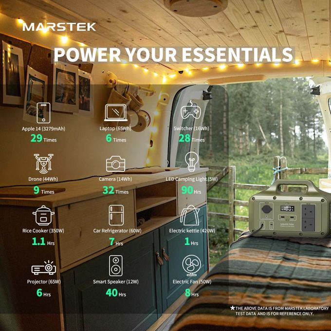 Marstek 500W/ 510Wh Portable Solar Generator (S500S) - Benue House